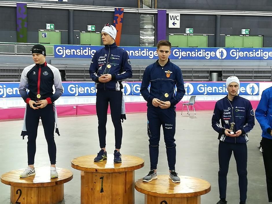 Hamarlekene: Sterk 3. plass til Emil Hansen - Drammens Skøiteklub