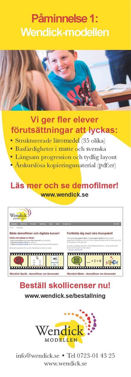 Startsida - Wendick-modellen