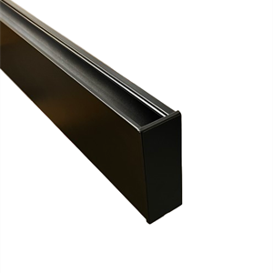 Endelokk baseprofil toppmontert alu sort - 1 stk - Nyttige produkter ...