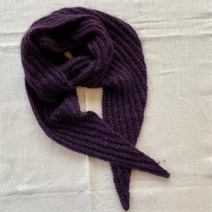 Mörklila halsduk med Snibb och Fluff - Tant Kofta
