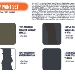 Early WW2 German AFV paint set - www.plastbyggesett.no