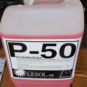 Lesol P-50,10 lit, 50% glykol - Tadastro solpaneler LESOL Solenergi ...