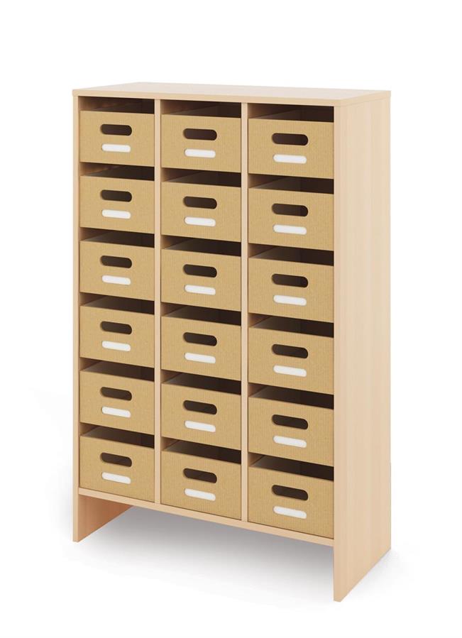 Ekholmen i hylla i 6 höjder D 39 cm. En serie med allt